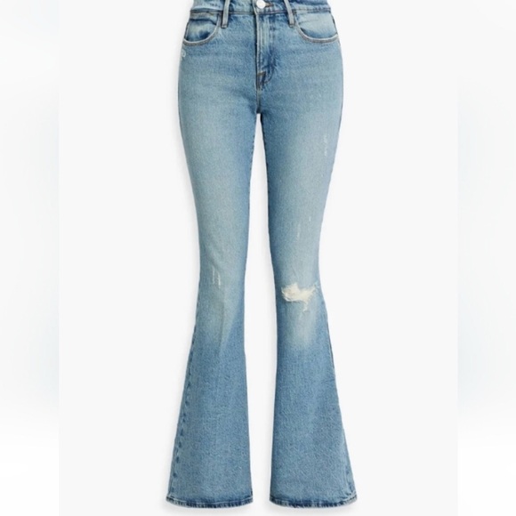 Frame Denim | Jeans | Frame Le High Flare Light Wash Jeans | Poshmark